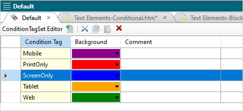 Text Elements | Conditional Text